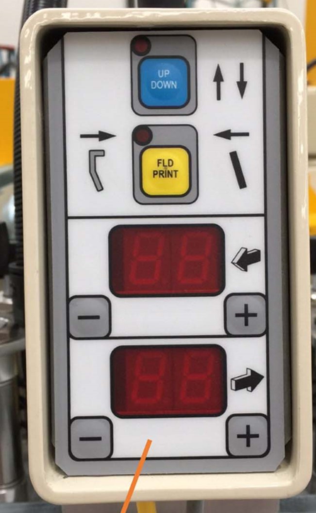 Front Membrane Panel TPE CX/HX/2X/3X Elec. // TAS Screen Printing Machines