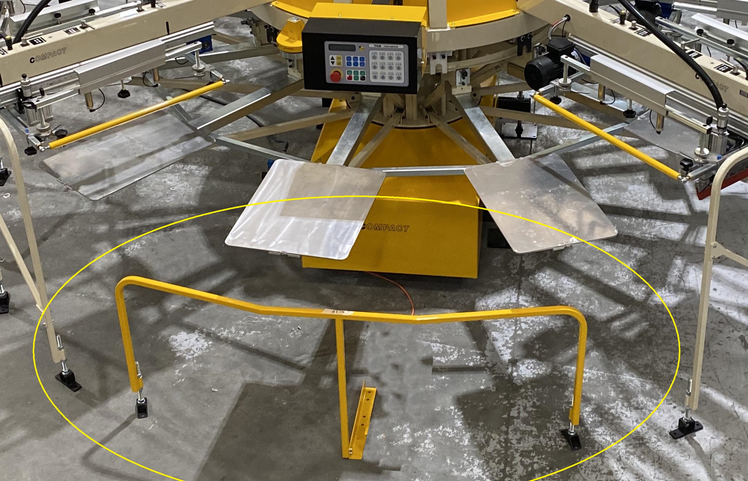 Safety Barrier Assembly // TAS Screen Printing Machines